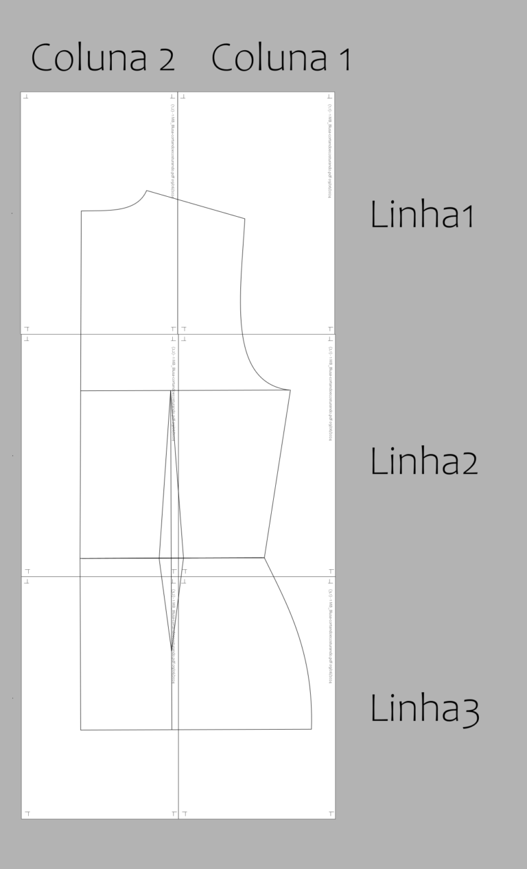Moldes Básico da Blusapara Tecido Plano – Para Baixar